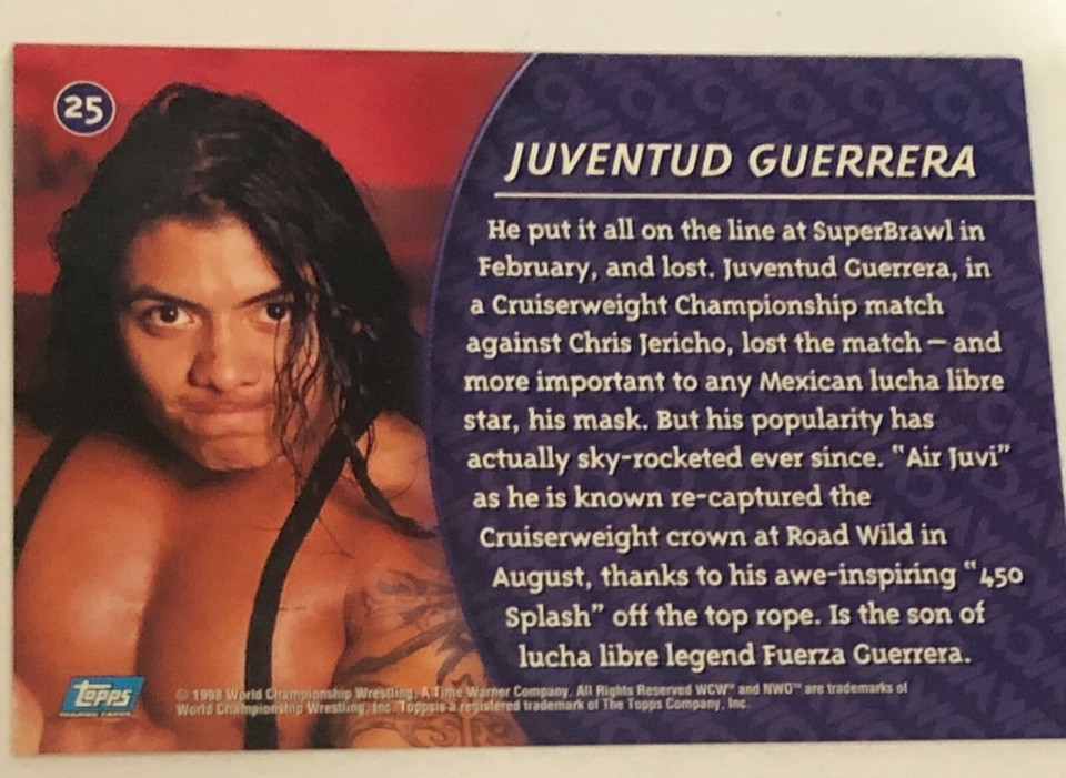 Juventud Guerrero WCW 1998 Wrestling Trading Card 1998 #25 | eBay