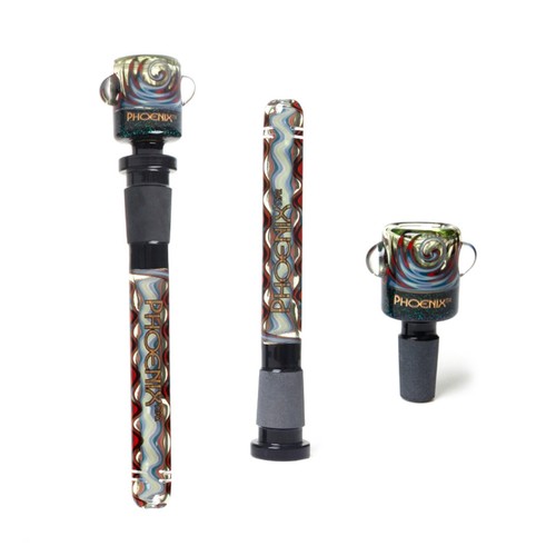 4.75” Diffused Downstem with 14mm male bowl - American Color Rod top ...