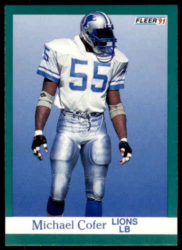 1991 Fleer Michael Cofer . Detroit Lions #244 | eBay