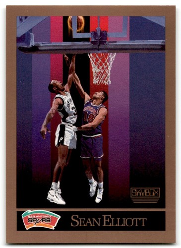 1990-91 SkyBox Sean Elliott Rookie San Antonio Spurs #256 | eBay