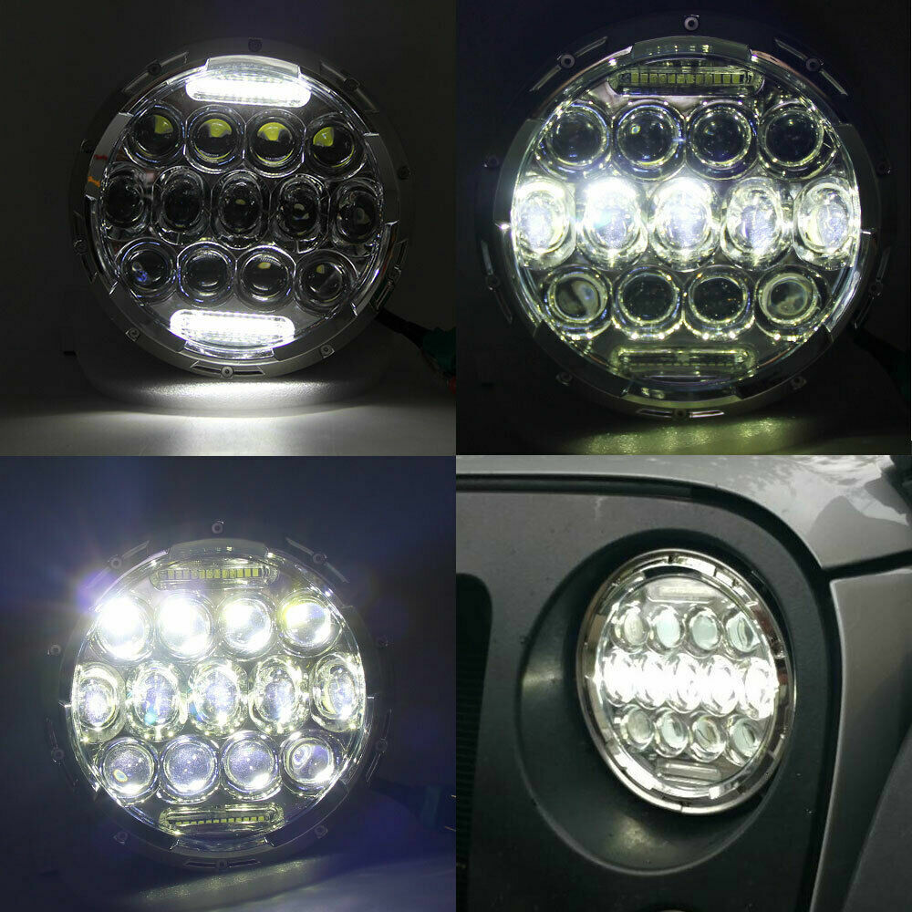For Freightliner Century Class 7inch Round LED Headlights Hi/Lo Beam ...
