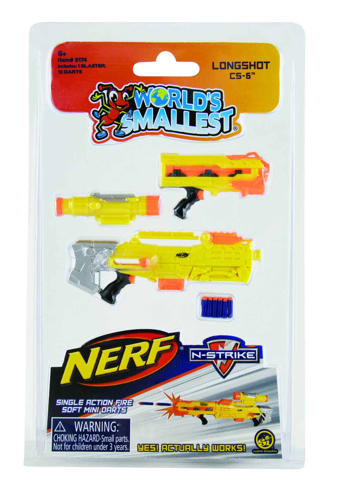 (Set of 3) Worlds Smallest NERF BLASTERS Micro Dart Gun Rapid Strike ...