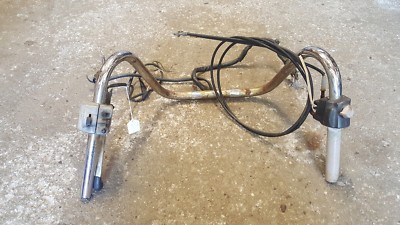 1977 HONDA CB550F CB550 HANDLEBARS switches hand controls handle bar ...