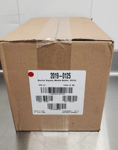 Thermo Scientific 2019-0125 Nalgene Square 125 mL PETG Media Bottles w ...