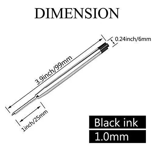 10 Pack Pen Refills Replacement Ink for Self Defense Tactical Pen ...