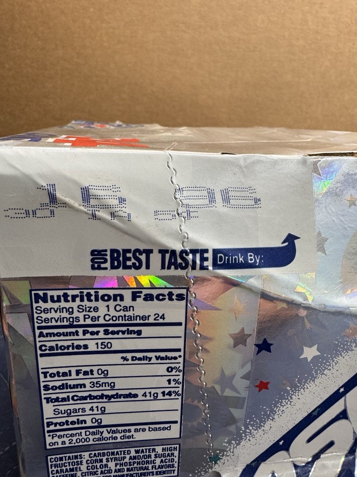 Pepsi 24 Pack Cans Holiday Cutouts Edition Empty Box Cube Nintendo ...