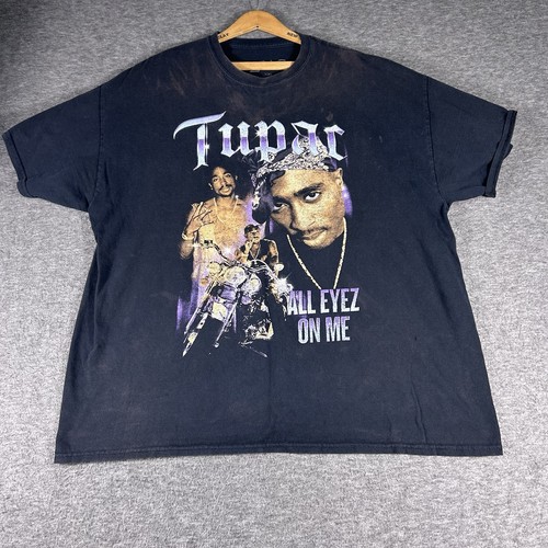 2Pac Tupac ALL EYES ON ME T-Shirt sz 2XL XXL Cotton Band Rap Cali ...
