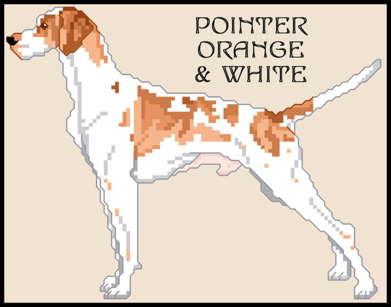 POINTER & SETTER COUNTED CROSS STITCH PATTERNS | eBay