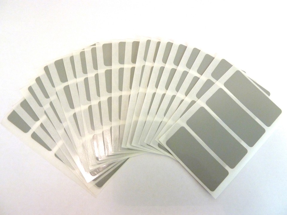50x20mm Rectangle Stickers Coloured Rectangular Sticky Labels 36 ...