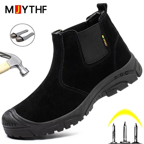 Indestructible Safety Work Shoes Lightweight Chelsea Boots New Welder ...