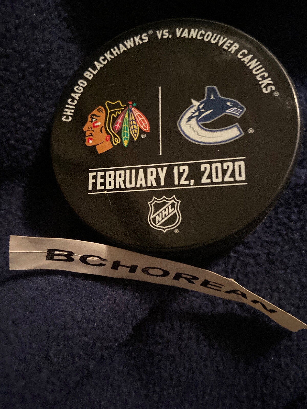 DANIEL HENRIK SEDIN JERSEY RETIREMENT Official Warm Up PUCK VANCOUVER ...