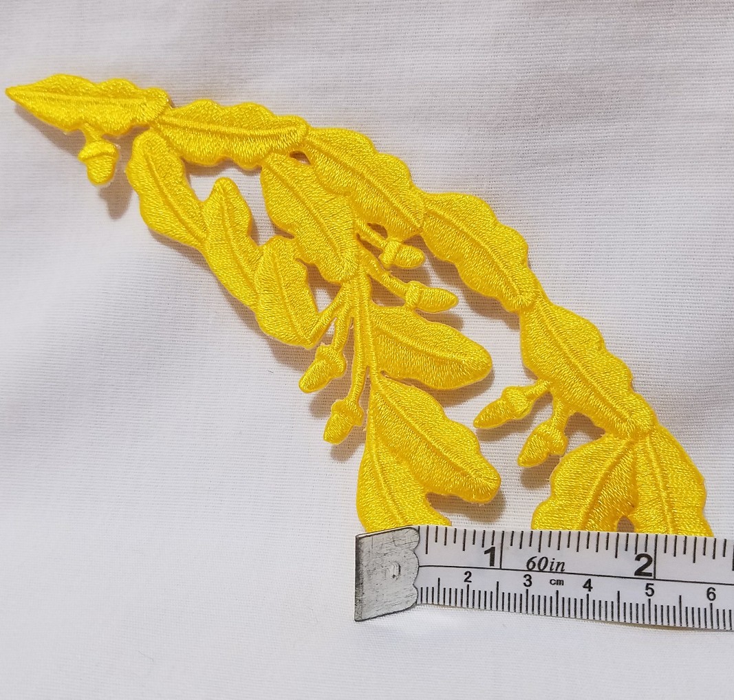 Military Navy Admirals Scrambled Eggs Iron On Gold Leaf Hat Cap ...