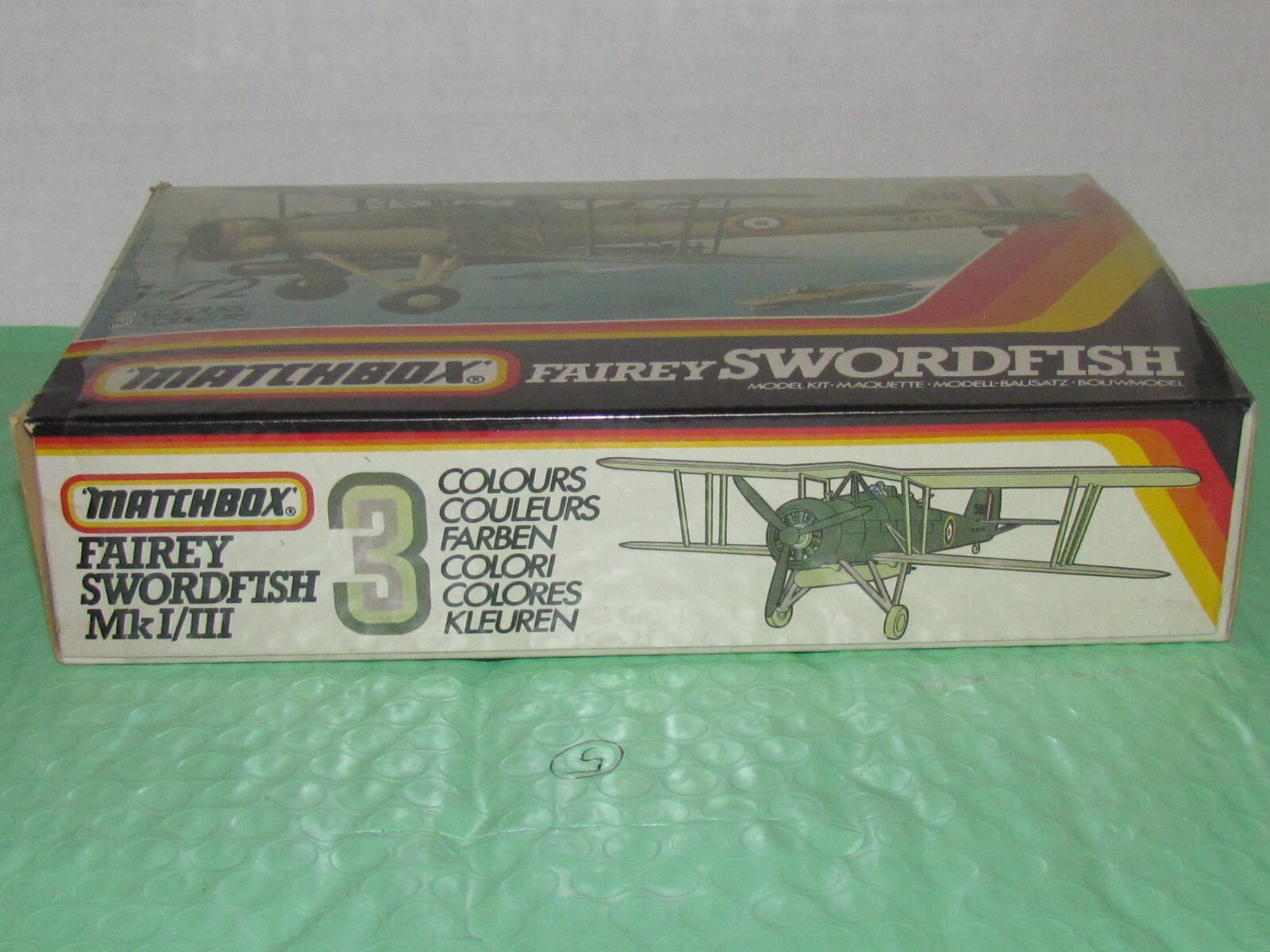 FAIREY SWORDFISH MK1 CIRCA 1990 MATCHBOX 1/72 SCALE MODEL New Sealed ...