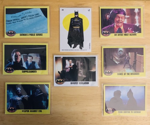 Batman Topps Trading Cards 1989 Lot Of 8 | eBay