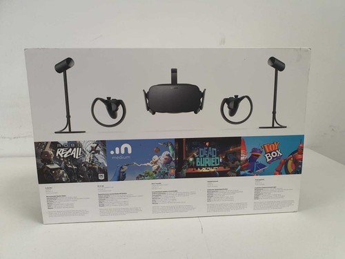 Meta Oculus Rift CV1 VR Virtual Reality Headset System - Black New ...