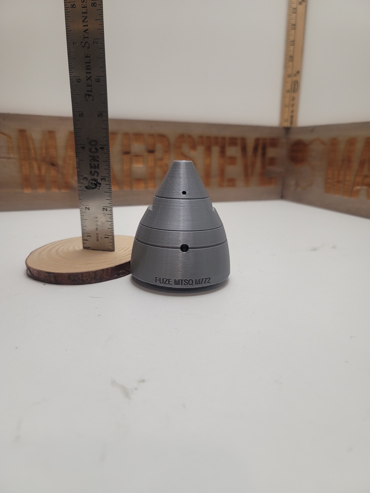 3D Printed M772 MTSQ Replica Fuze - 2.3 Inch Threads - FAKE - PLASTIC ...