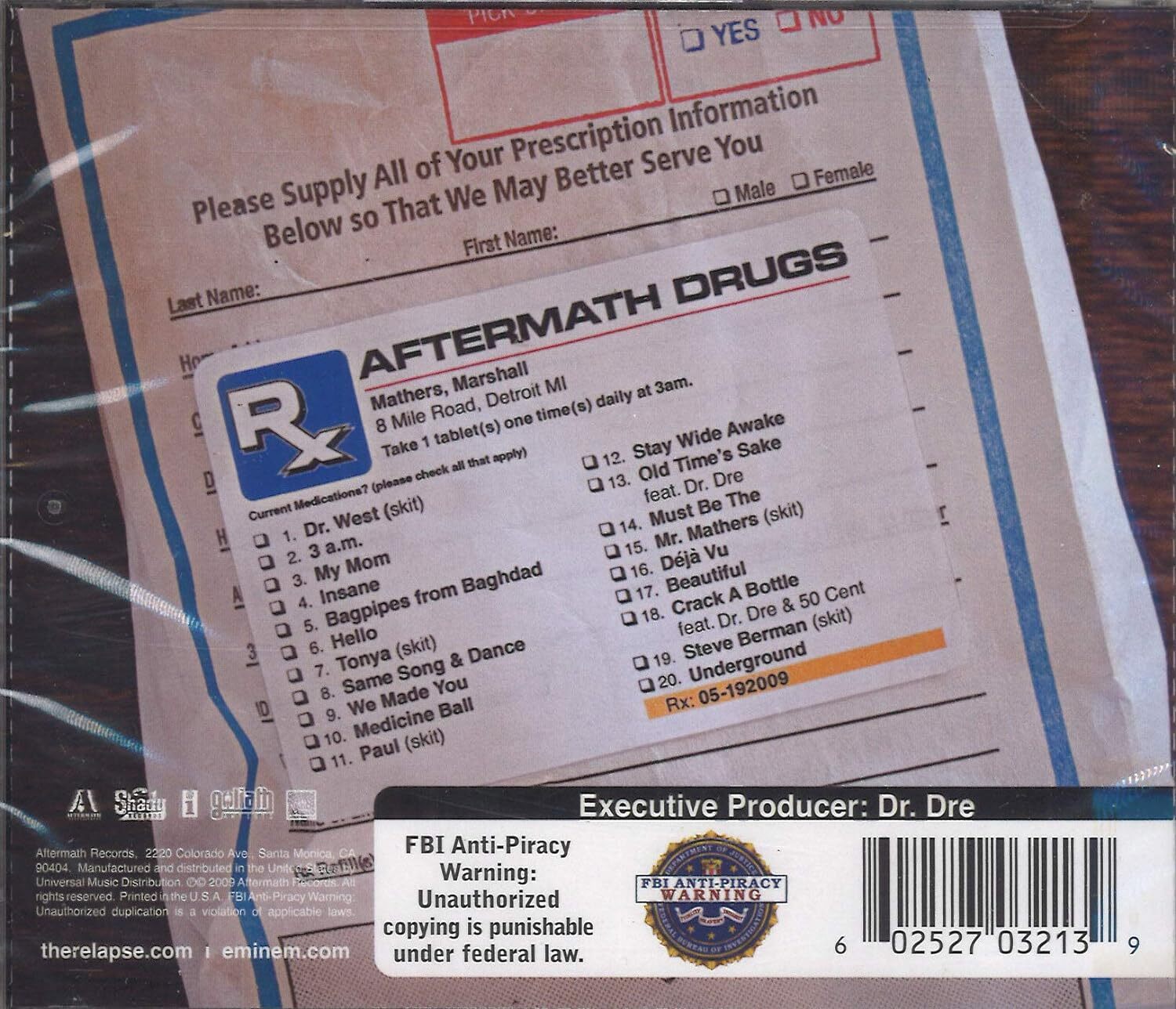 Eminem Relapse clean (CD) (US IMPORT) 602527032139 | eBay