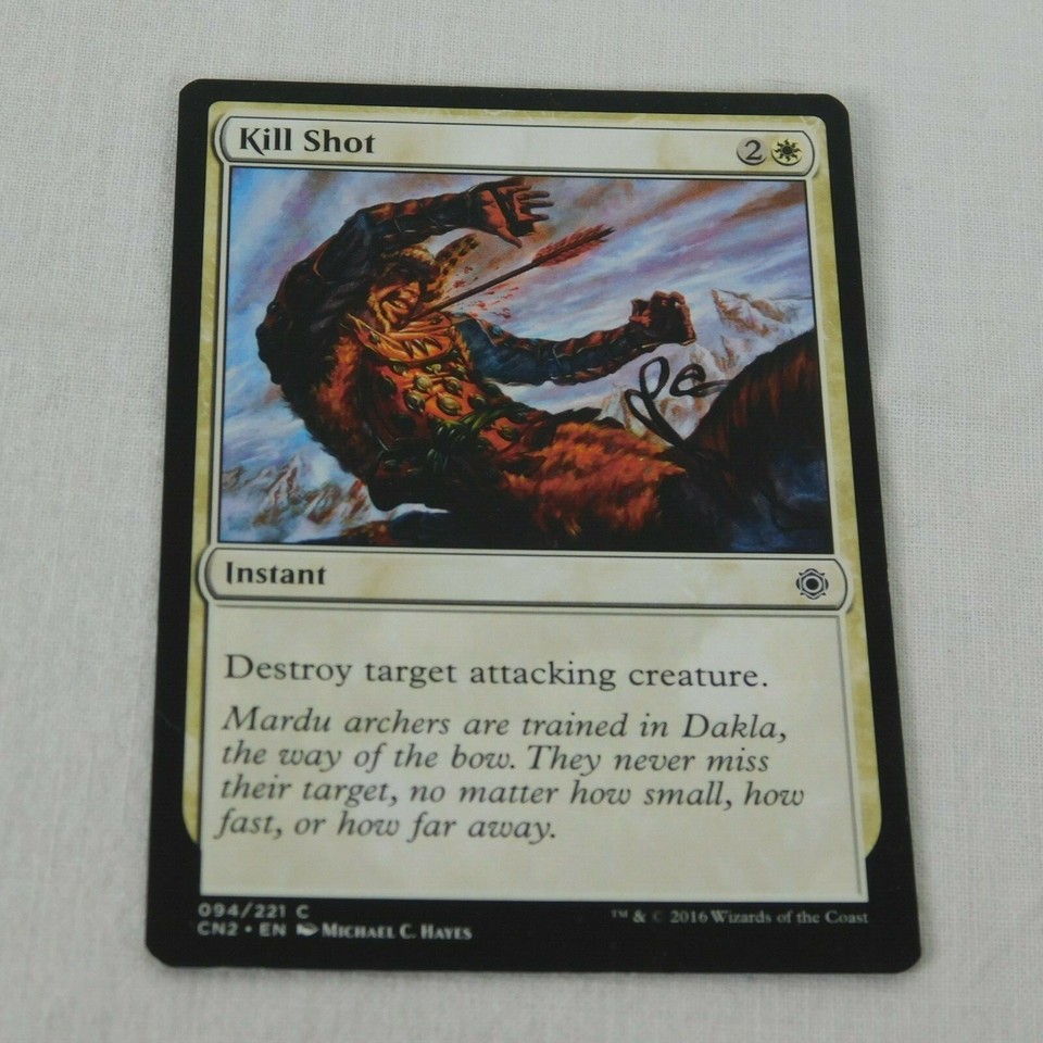 Kill Shot MTG 2016 White Instant 094/221 Conspiracy: Take the Crown ...