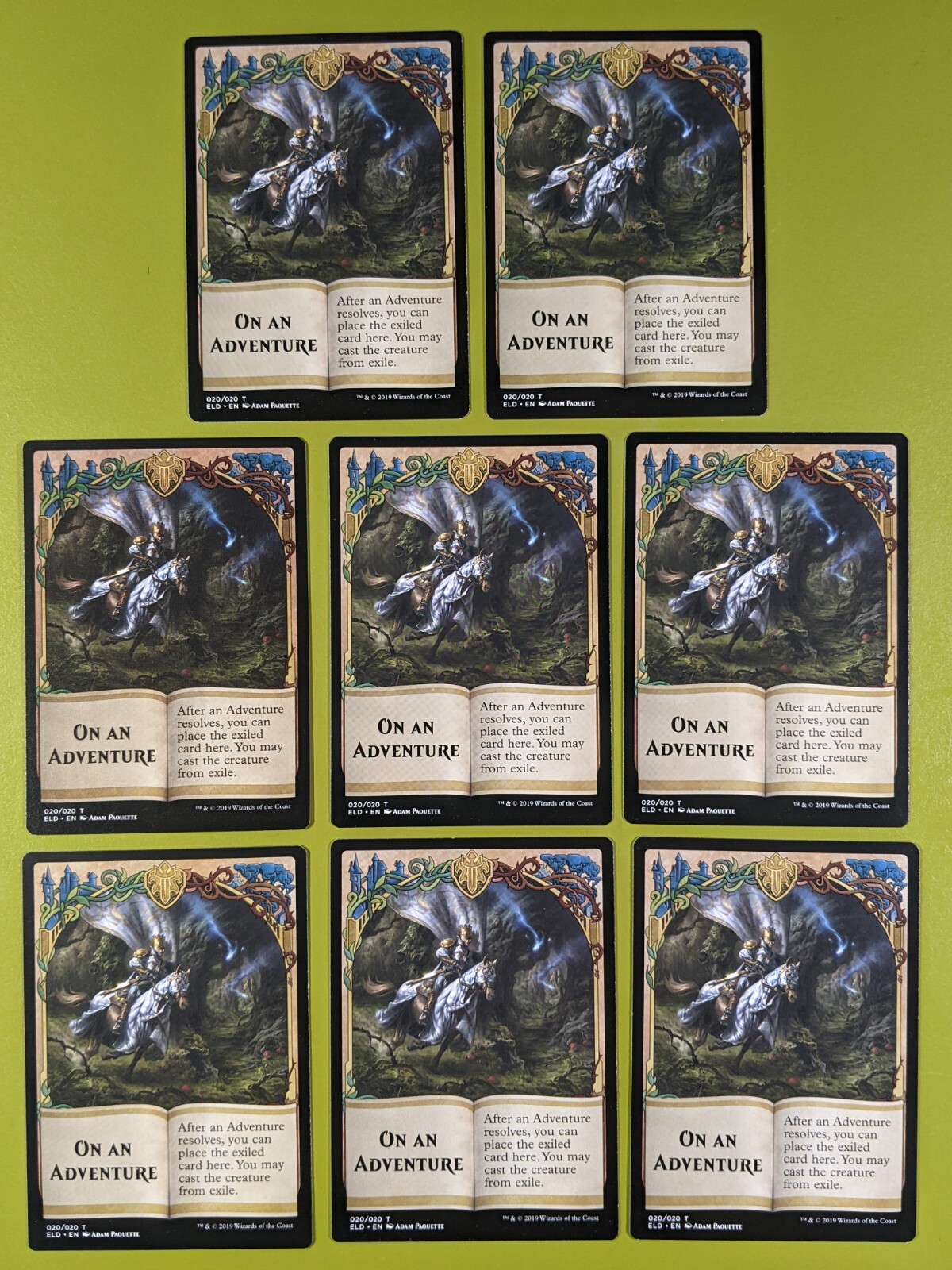 8 On an Adventure Token Throne Of Eldraine Magic the Gathering MTG 8 | eBay