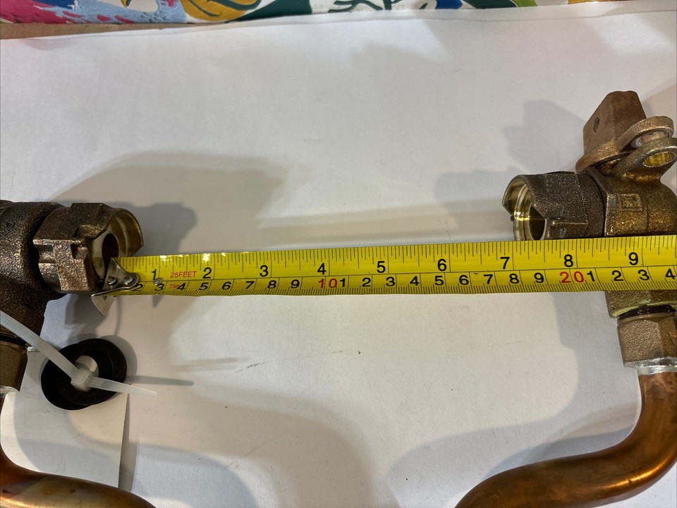 Mueller Co. Copper Meter Setter Vertical H-14244 3/4" NL-A Check Valve ...