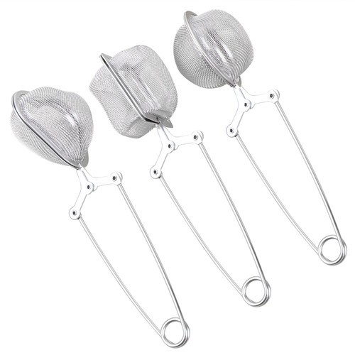 3 Pcs Stainless Steel Tea Strainer Strainers Filter Colander Mesh | eBay