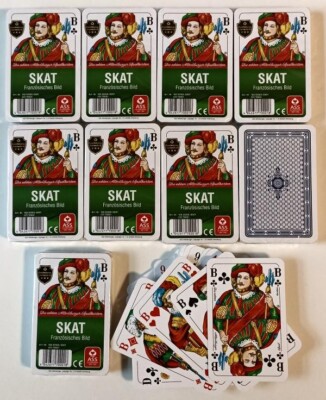 10x Skatkarten Original Altenburger Spielkarten ASS - Französisches ...
