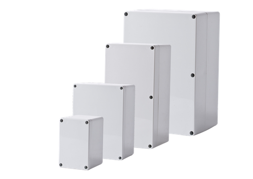 Allbro Enlec Polycarbonate Enclosure - Grey Base + Grey Lid ...