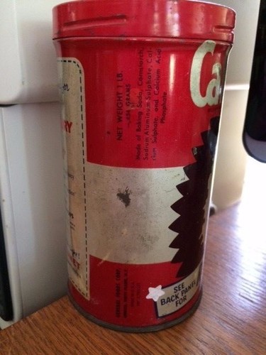 Calumet Indian Baking Powder Tin 1lb Container General Foods Vintage | eBay