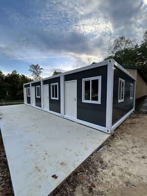 Modular Building - Insulated Metal Tiny Home Job Site Office Storage ...