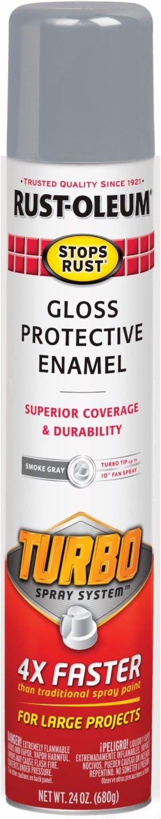 Rust-Oleum 334128 Stops Rust Turbo Spray Paint, 24 oz, Gloss (Select ...