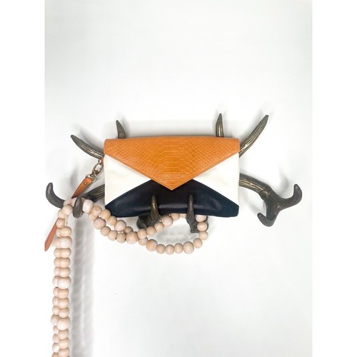 Sorial Leather Colorblock Clutch Wristlet Bag Purse Minimalist Modern ...