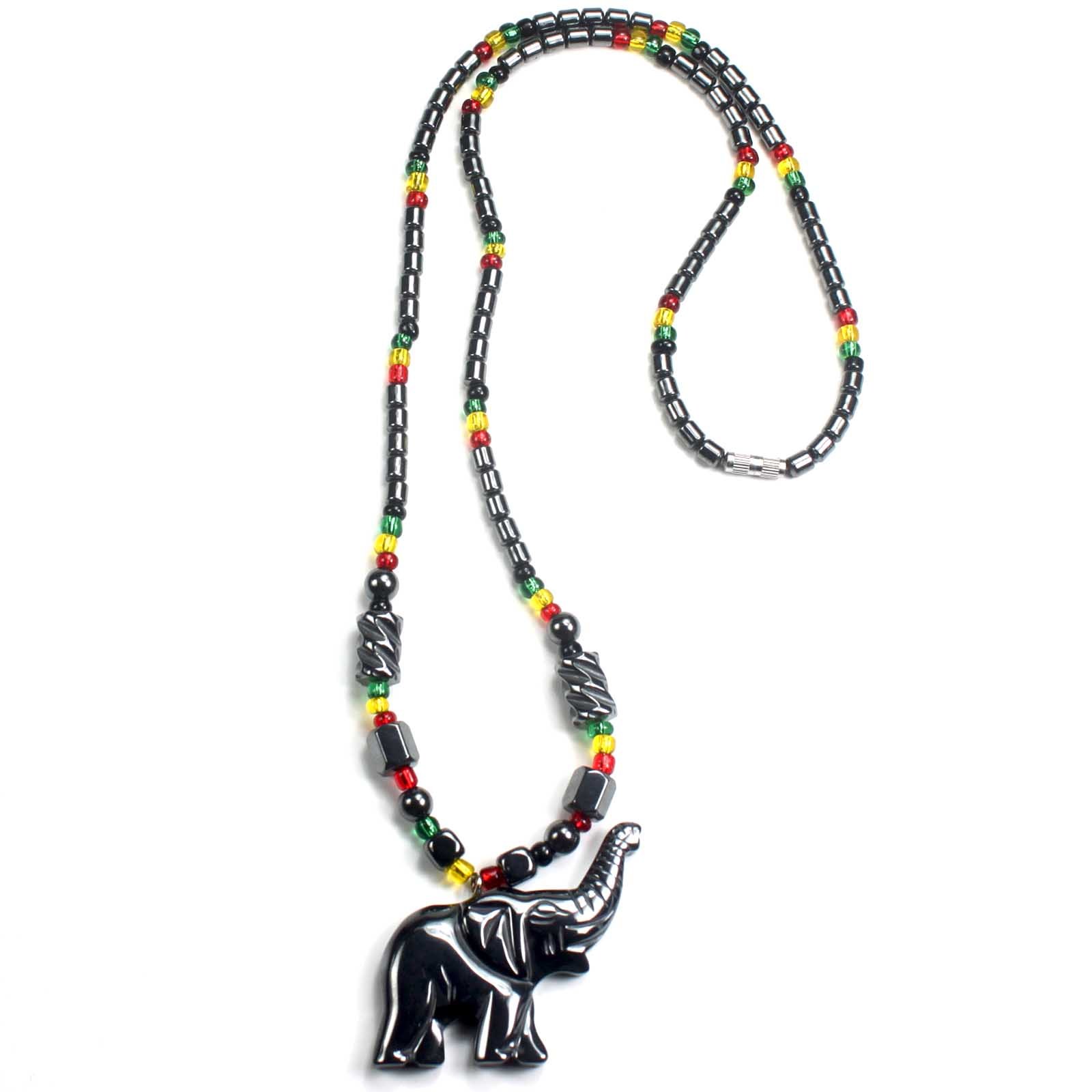 Hematite Necklace Pendent Rastafari Jah Love Rasta Jamaica Reggae Bob ...