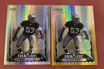 2006 Select Gold #07/50 Raiders Football Card #430 Thomas Howard 497/ ...