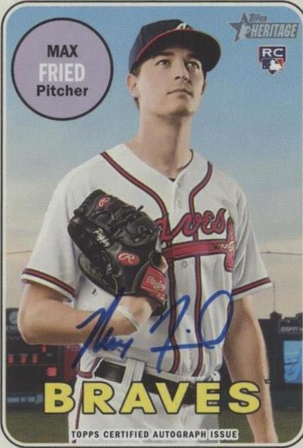 2018 Topps Heritage High Number - Real One Autographs Max Fried #ROA-MF (AU, RC) for sale online ...