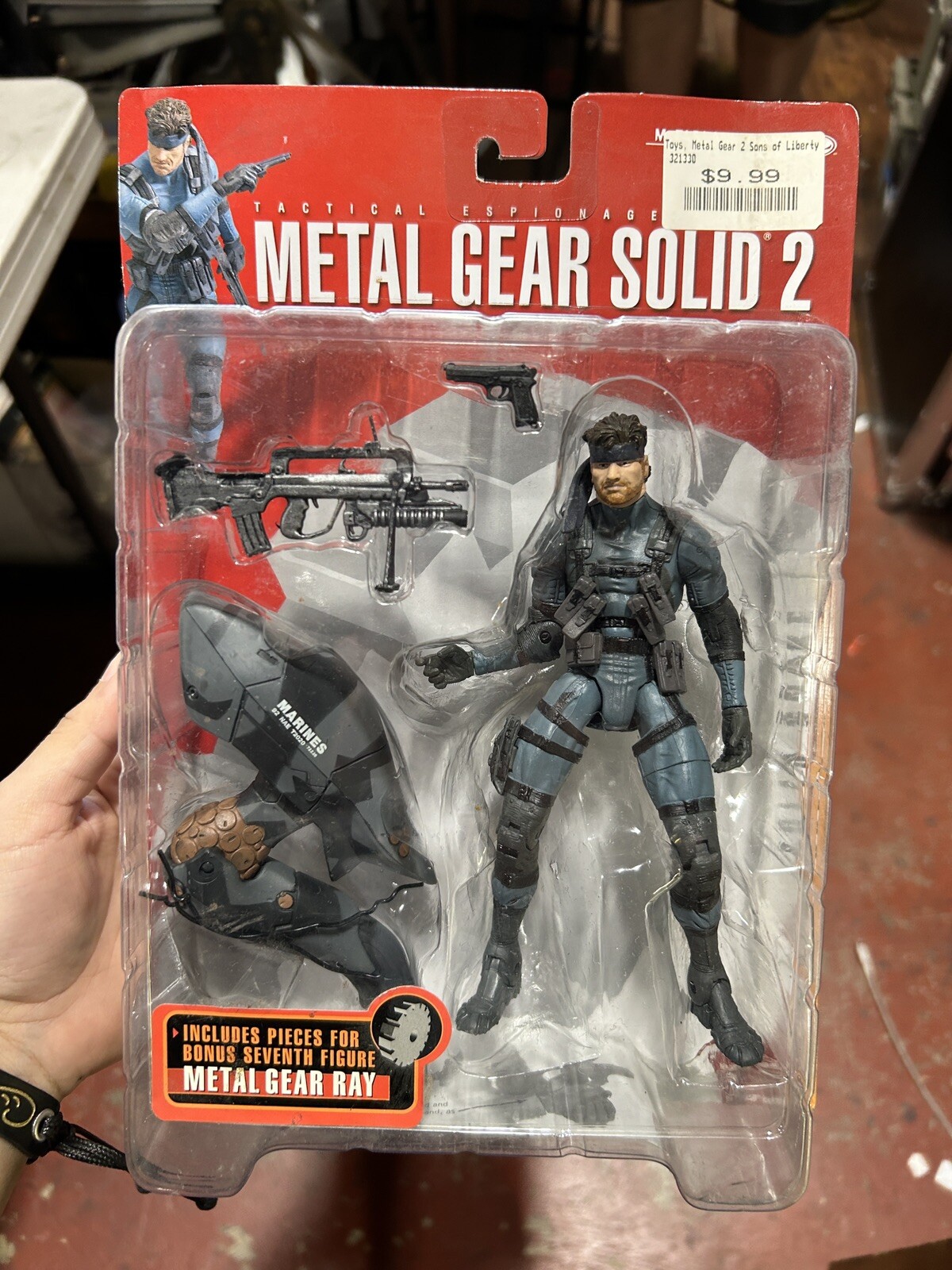 Metal Gear Solid 2 - SOLID SNAKE Action Figure (McFarlane Toys, 2001 ...