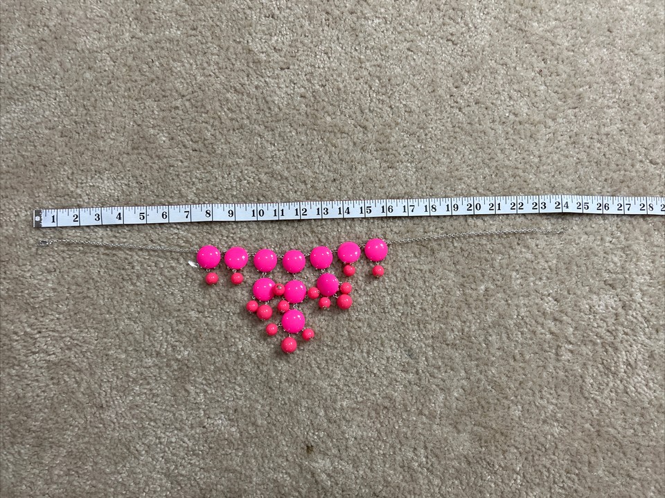 Statement Bubble Bib Necklace, Pink Chunky Chic* | eBay