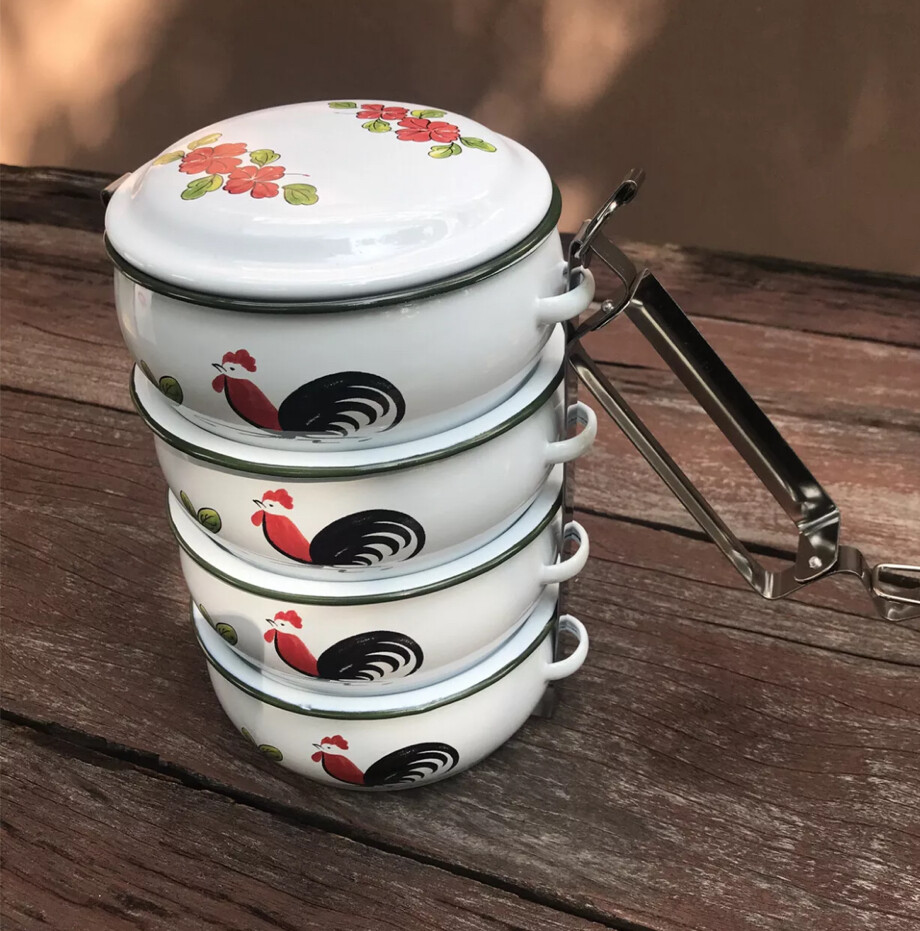 Thai Traditional Enamelware Penquin Brand Lampang Chicken Food ...