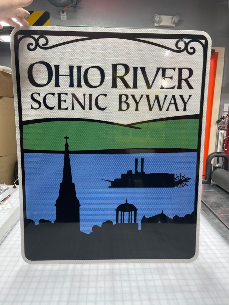 Ohio River Scenic Byway Highway Road Traffic Sign 24x30" 3M Reflective ...