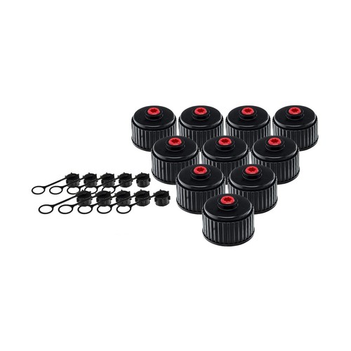 VP Racing Fuels 3042 Utility Jug Cap (10 Pack) with 3045 Replacement ...