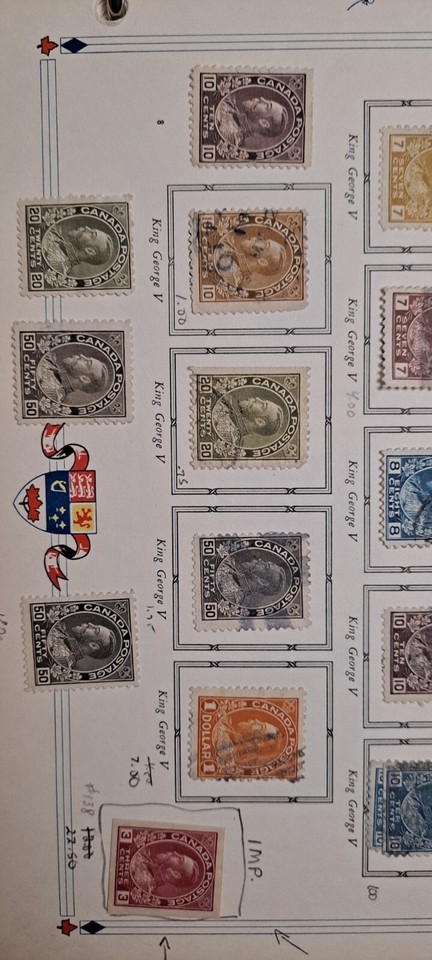 Canada Stamp Collection 1851 - 1961 on White Ace Album Pages High CV | eBay