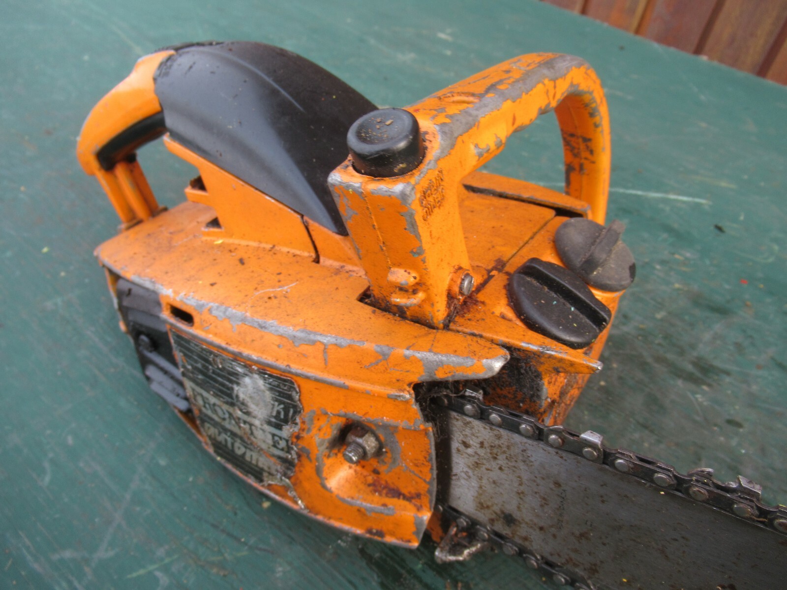 Vintage FRONTIER Chainsaw Chain Saw with 10" Bar | eBay