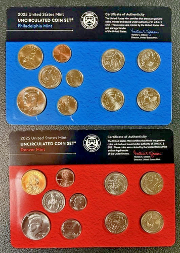 2025 Sealed 20 Coin US Mint Uncirculated Coin Set w/cents - P and D | eBay