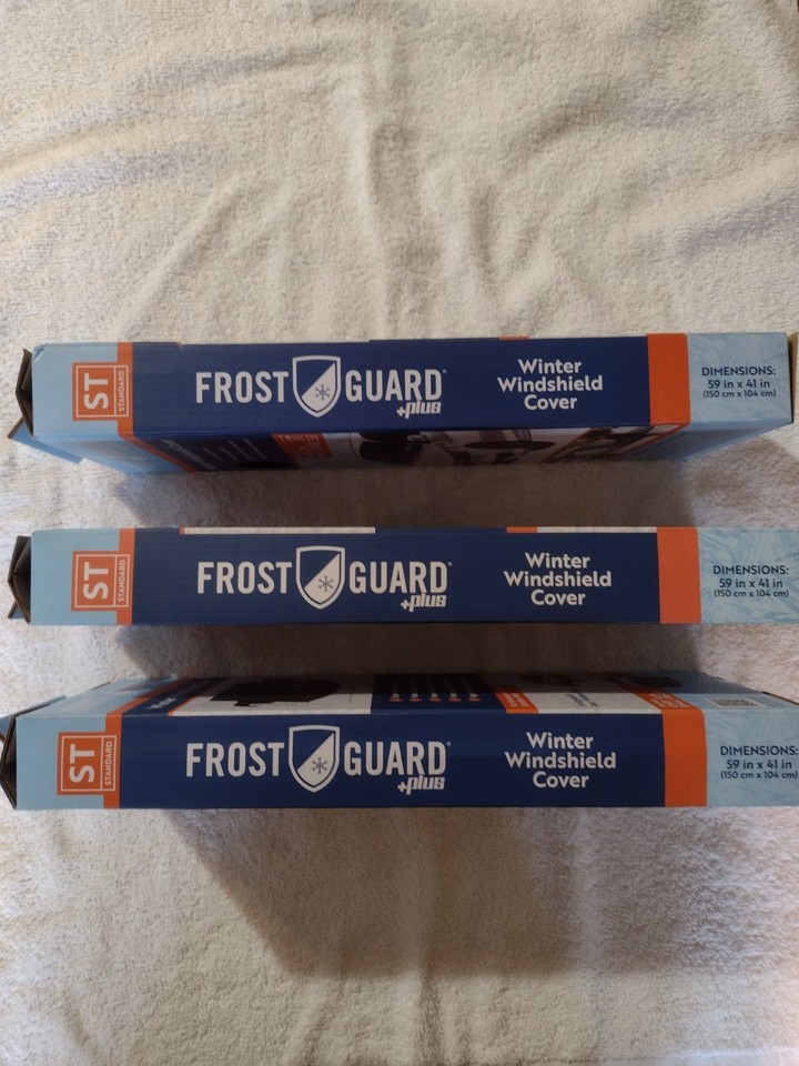 3 New Frost Guard Plus Windshield Covers-Standard Size | eBay