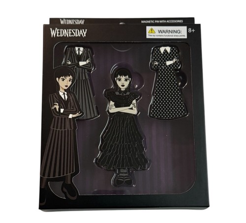 Wednesday by Loungefly Enamel Pins 4-Set Wednesday Addams Paper Doll 3 ...