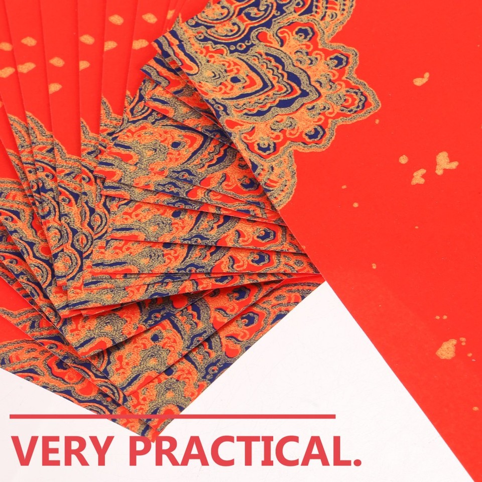 20 Pcs Spring Couplets with The Word "Fu" Chinese Red Paper Calligraphy ...