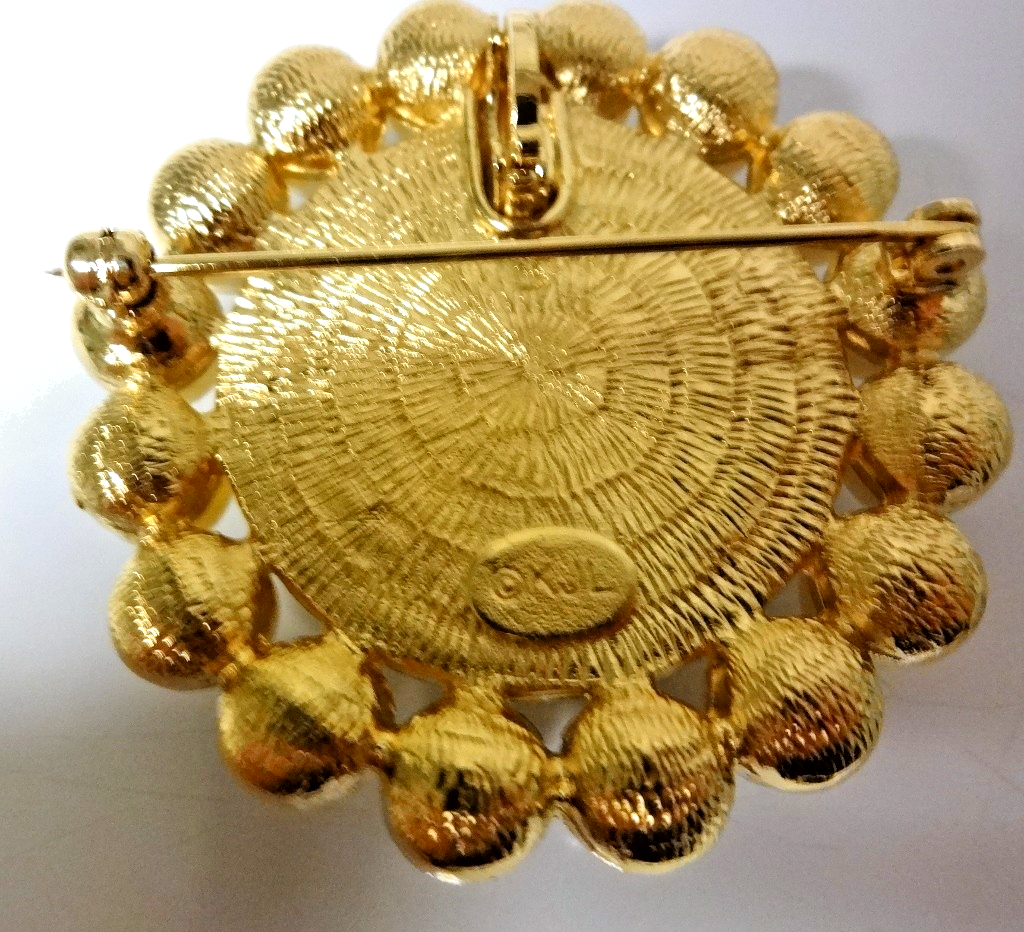 Vintage Signed KJL Kenneth Jay Lane Pearls Large Pin Brooch | eBay