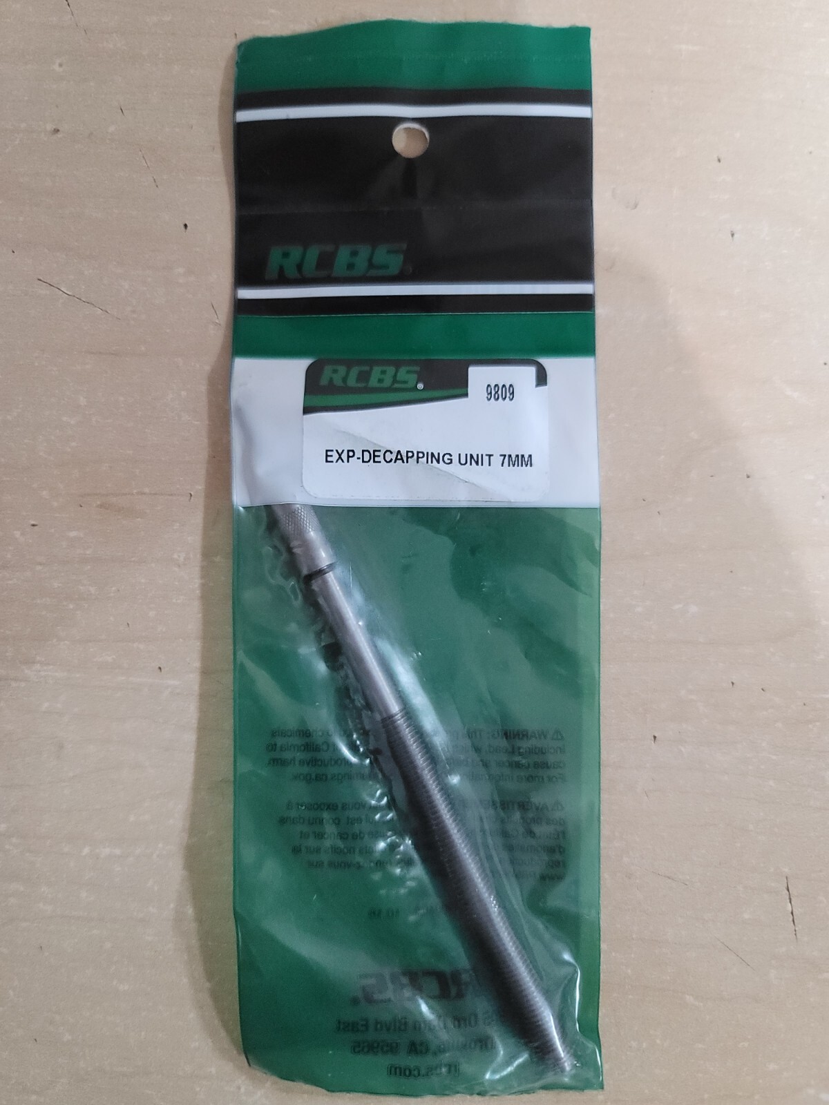 RCBS Expander Decapping Unit, 7mm cal, MPN 9809 NIP 09809, 7mm Rem Mag ...