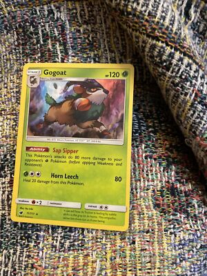 POKEMON Trading Card Stage 1 Gogoat HP120 Sap Sipper Horn Leech 11/111 ...