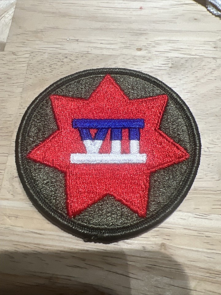 U. S. ARMY 7TH CORPS COLORED PATCH WW II | eBay