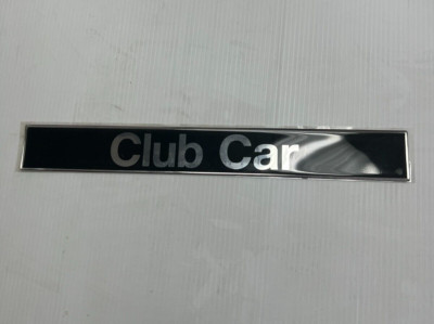 OEM Club Car DS Nameplate Emblem Decal Clear Sticker Silver 101414802 ...